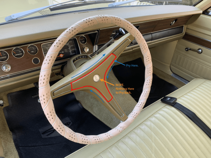 Changing / Removing the Steering Wheel on a 72 Plymouth Scamp, Valiant ...