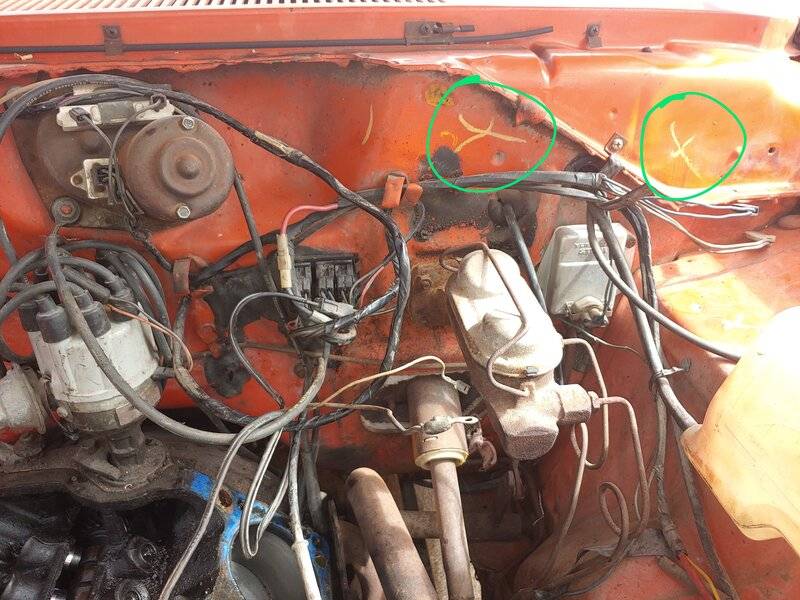 Inspection marks in engine bay | For A Bodies Only Mopar Forum