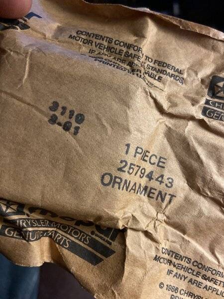 [FOR SALE] - NOS 66-8 Barracuda Formula S emblems | For A Bodies Only ...