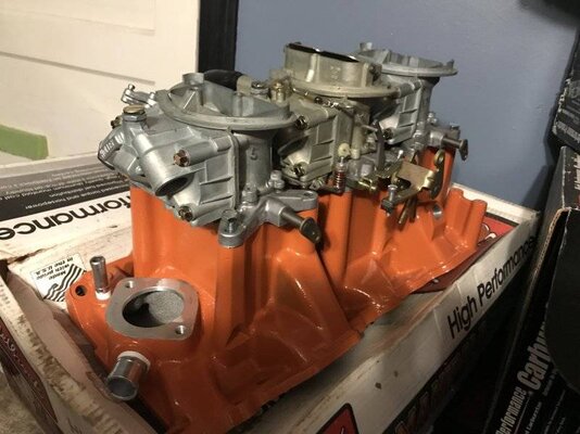 [SOLD] - NEW SMALL BLOCK MOPAR SIX PACK SETUP 318 340 360 LA 6-Pack ...